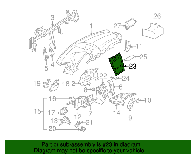 209-680-28-07 - Center Bezel 2006-2009 Mercedes-Benz | Mercedes-Benz ...