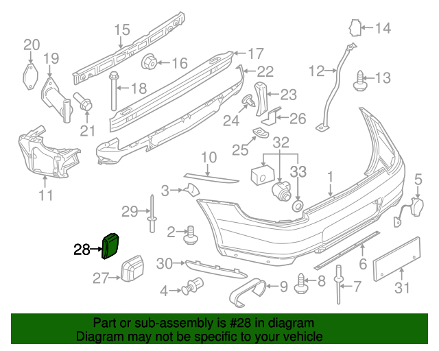 2009-2013 Porsche 911 Bumper Cover Insulator 997-505-846-01 | OEM Parts ...