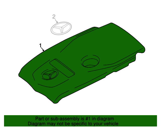 274-010-68-07 - Engine Cover 2018-2020 Mercedes-Benz GLC 350e ...