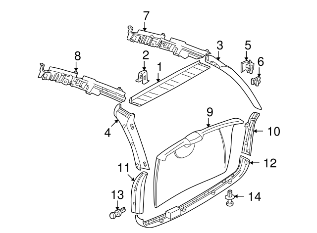 203-743-00-72-1A26 - Lower Molding 2002-2005 Mercedes-Benz | Mercedes ...