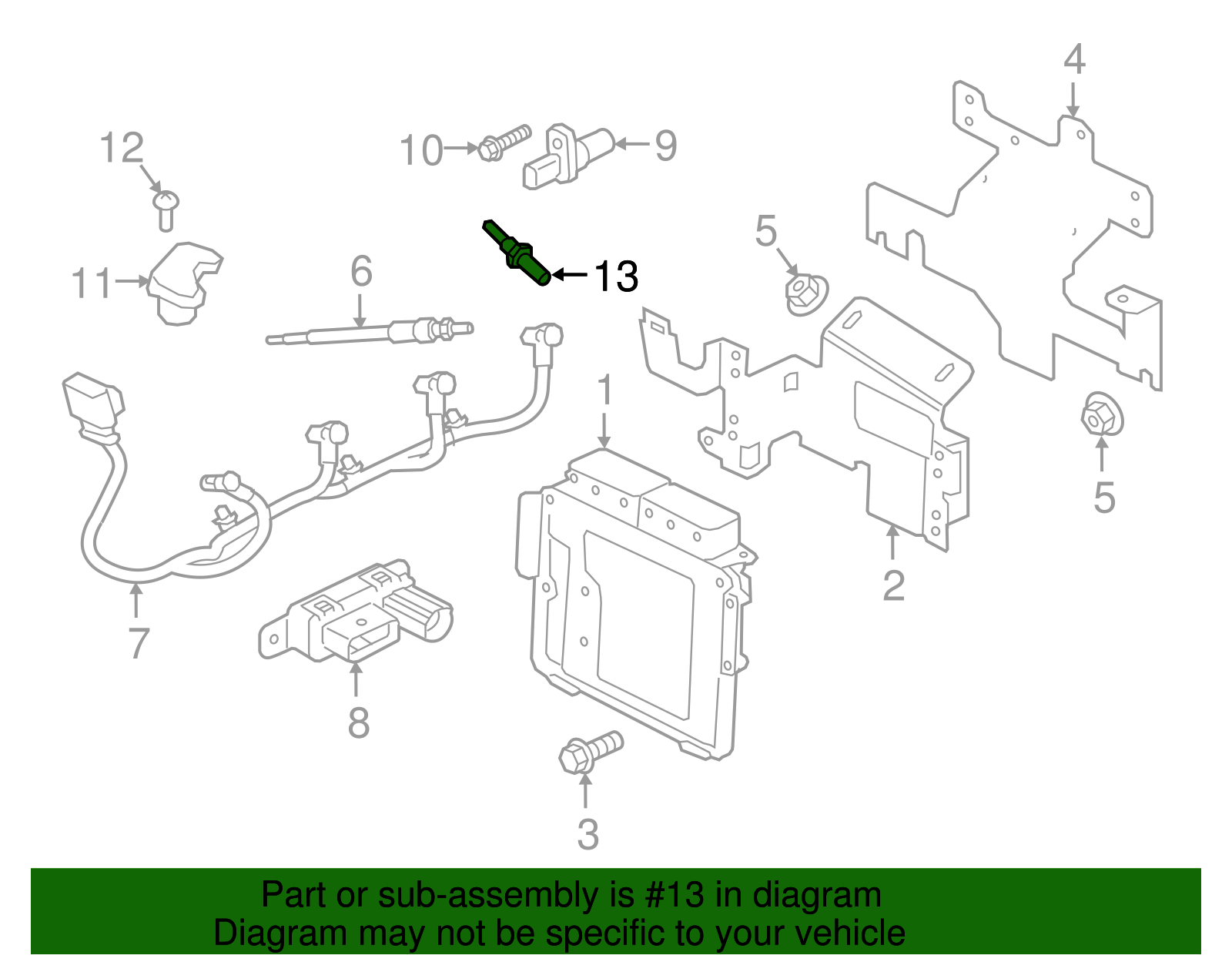 2017-2019 Jaguar Exhaust Gas Temperature (Egt) Sensor JDE38297 | OEM ...