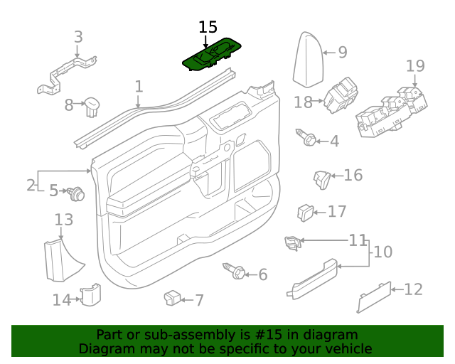 2017-2020 Ford Switch Housing - Driver's Side (LH) HC3Z-14527-AA ...