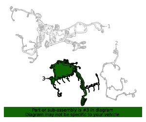 12723783 - Driver Side Engine Wiring Harness 2020-2022 GM ...
