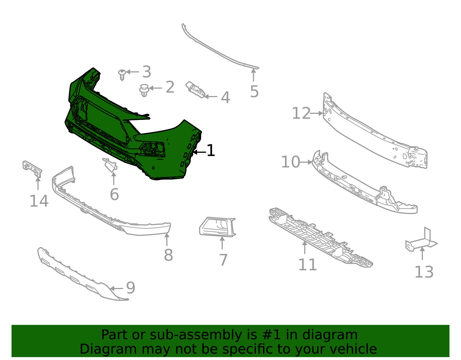 52119-4A963 - Bumper Cover 2024 Toyota RAV4 | AutoNation Parts