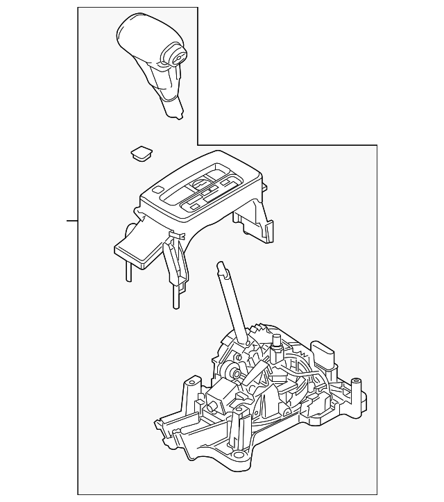 Genuine OEM Ford Part - Gear Shift Assembly 6E5Z-7210-H | Genuine OEM ...