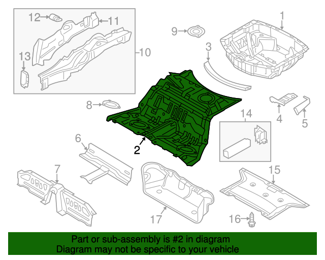 4H0-804-081-TA - Floor Pan 2011-2014 Audi | AutoNationParts.com