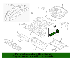4H0-813-703 - Side Member Rail 2011-2018 Audi | Audi OEM Parts