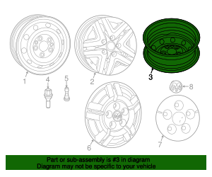 Wheel 68582588AA | Mopar Parts Canada