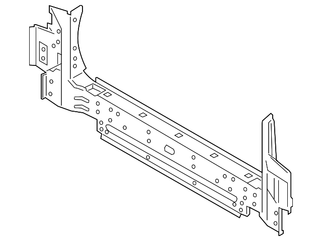41347381155 - 2015-2019 BMW X6 Rear Body Reinforced (41-34-7-381-155 ...