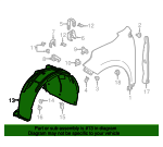 2018-2020 Chevrolet Equinox Fender Liner - Passenger Side (RH) 84364223 ...