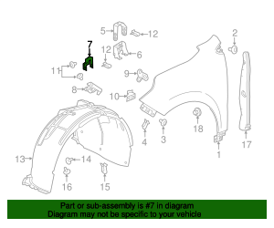 23233988 GM Front Driver Side Fender Front Bracket | GM Parts Store