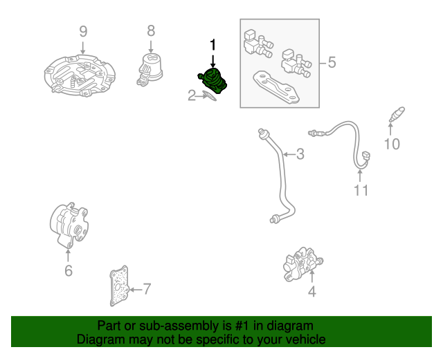 1995-2002 Mazda Millenia Egr Valve KJ01-20-300-9U | TascaParts.com