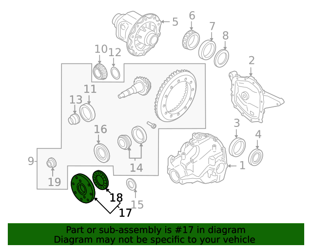 FL3Z-4851-A - Companion Flange 2015-2023 Ford | Ford Parts Direct