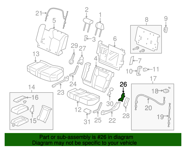 81738-SZA-A01ZD - Center Cover 2009-2015 Honda Pilot | Honda Parts Online