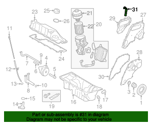 31251224 - Engine Variable Valve Timing (VVT) Solenoid 2007-2016 Volvo ...