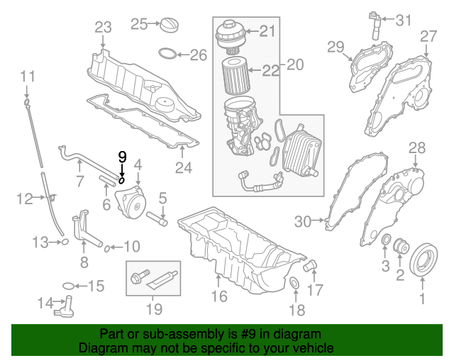 Genuine Engine Oil Pump Pickup Tube Gasket for 1998-2016 Volvo | Part ...