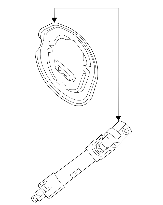 Upper Intermediate Steering Shaft 42810610 GM | GMPartsDirect.com