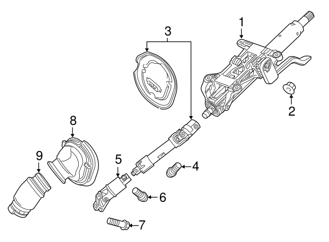 2016-2022 GM Intermediate Steering Shaft Inner Boot 23504888 | QuirkParts