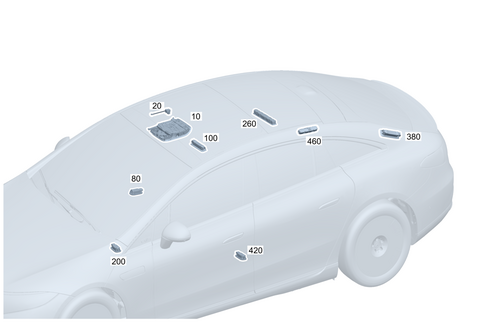Interior Lamps/Sockets for 2023 Mercedes-Benz EQS 450+ | Mercedes-Benz ...