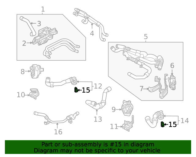 2021-2023 Volkswagen ID.4 Engine Coolant Temperature Sensor 079-919-525 ...