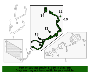 97775-AR010 - Hose & Tube Assembly 2022-2023 Genesis GV70 ...