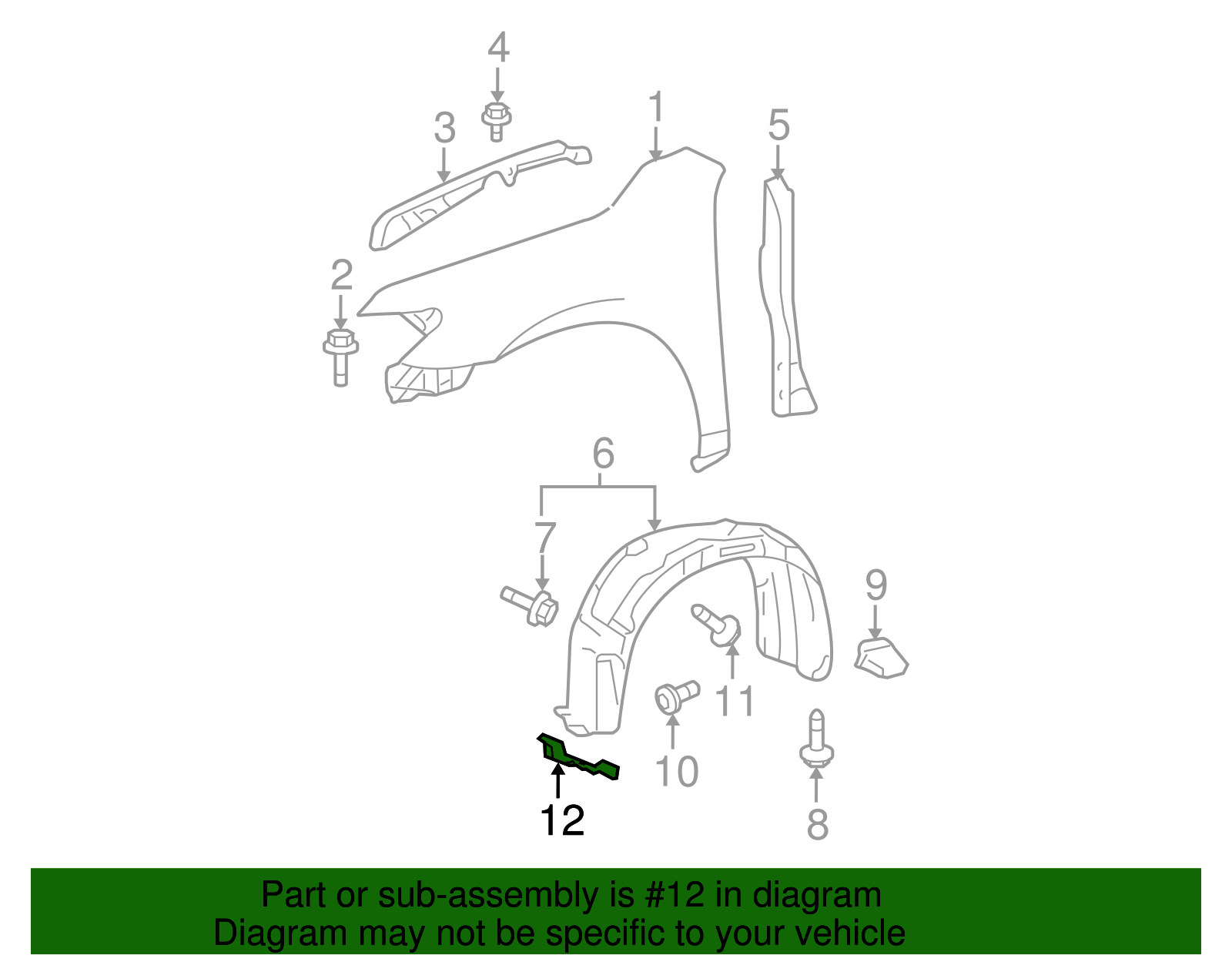 2007-2011 Toyota Camry Opening Extension 53852-06010 | OEM Parts Online