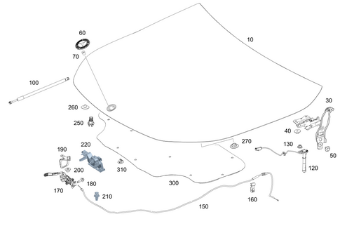 Engine Hood for 2022 Mercedes-Benz GLB250 | Mercedes-Benz USA Parts