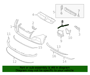 2022-2024 Hyundai Tucson Bumper Bracket 865E2-CW000 | OEM Parts Online