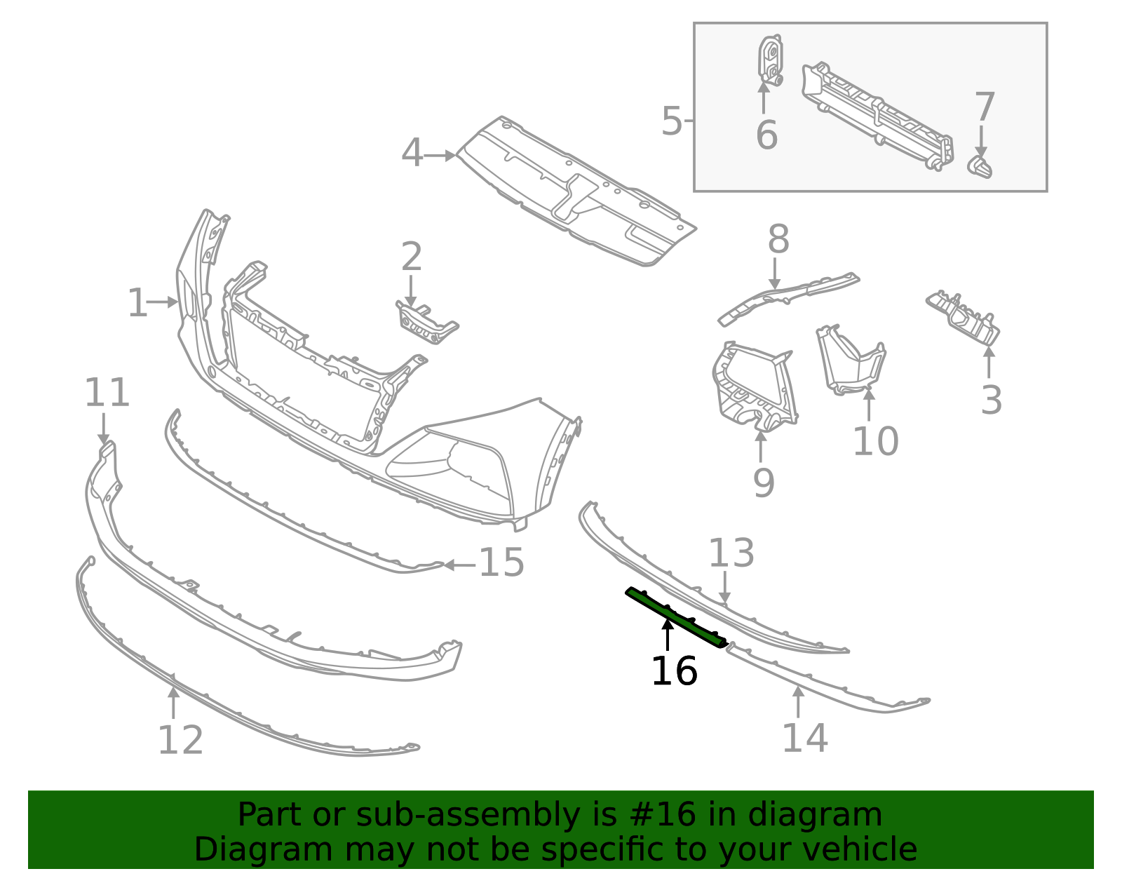 2022-2024 Hyundai Tucson Lower Molding 86569-CW010 | Hyundai Wholesale ...