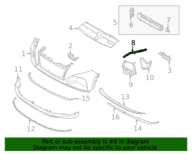 2022-2024 Hyundai Tucson Bumper Bracket 865E2-CW000 | OEM Parts Online