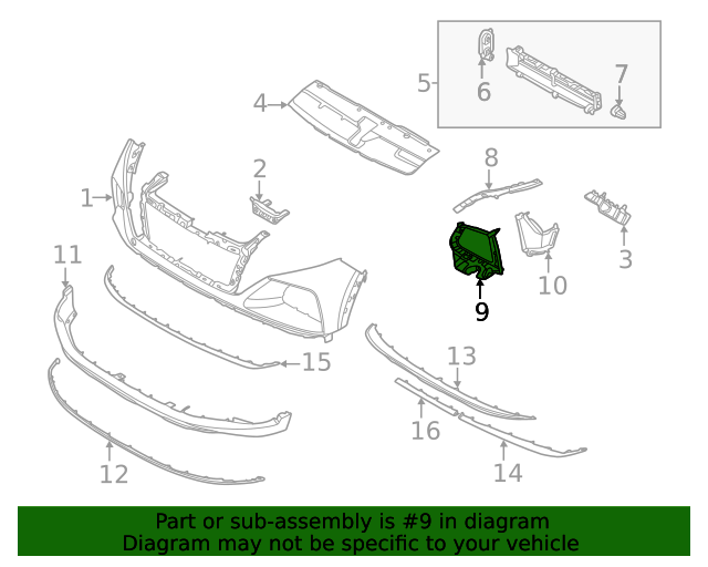 2022-2024 Hyundai Tucson Headlight Molding 865C2-CW000 | OEM Parts Online