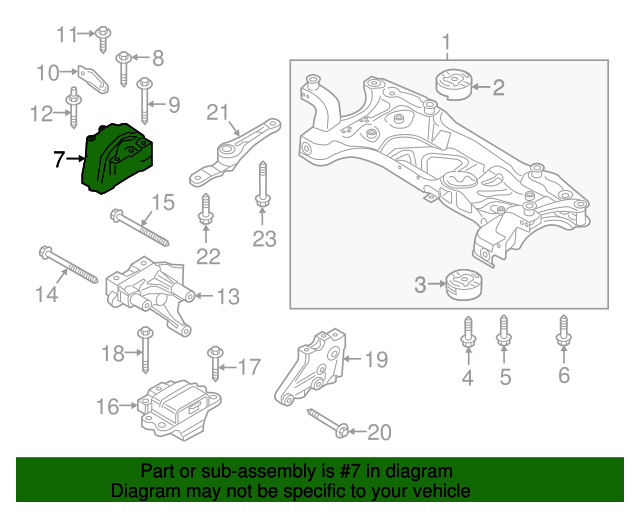 1K0-199-262-L - Engine Mount 2011-2018 Volkswagen Jetta ...