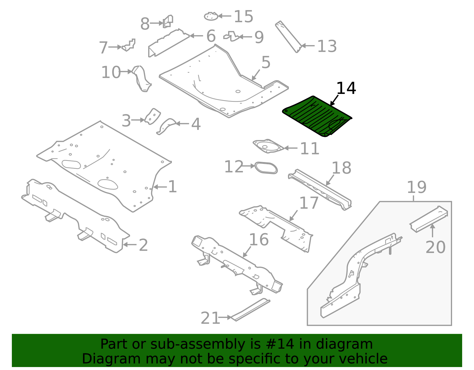 2019-2024 Nissan Under-Body Shield 748A2-6CA0A | Nissan Parts Central
