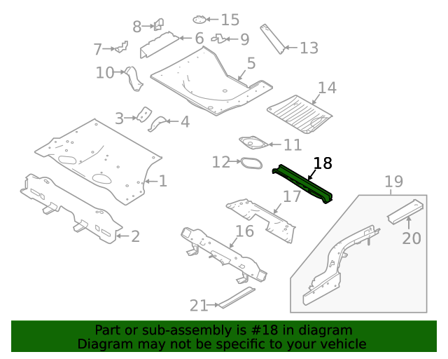 G5650-6CCMA - Rear Cross-Member 2019-2024 Nissan Altima | Nissan Parts ...
