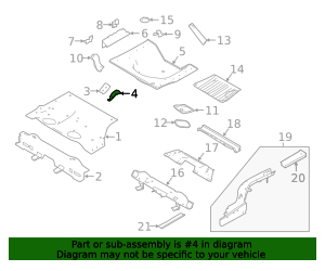 2019-2020 Nissan Altima Seat Bracket G4566-6CAAA | QuirkParts