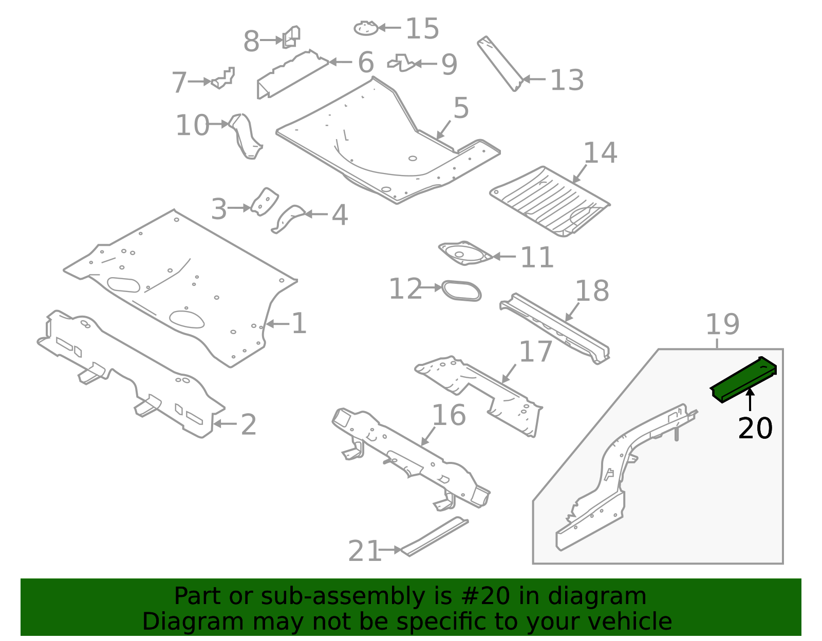 2019-2025 Nissan Altima Rail Extension G5520-6CAMA | Nissan RVA