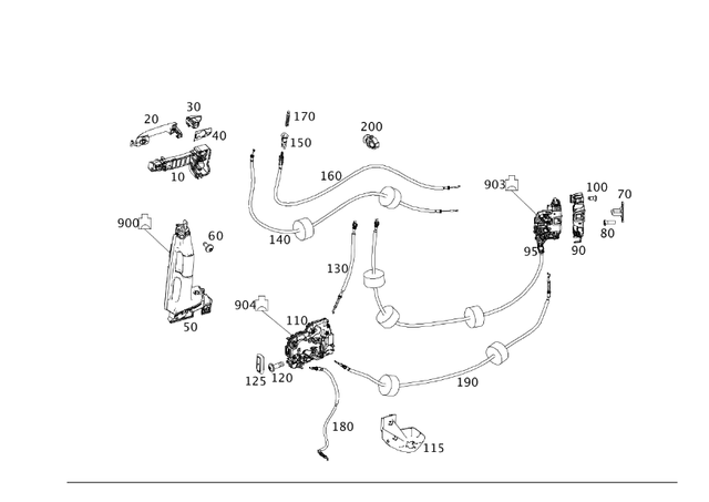 Door Lock 4477302902 | Mercedes-Benz Parts