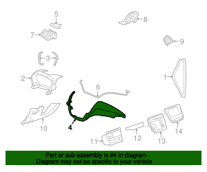 F Pad (Replaces Part Number 84285998) 84431429 | GMPartsDirect.com