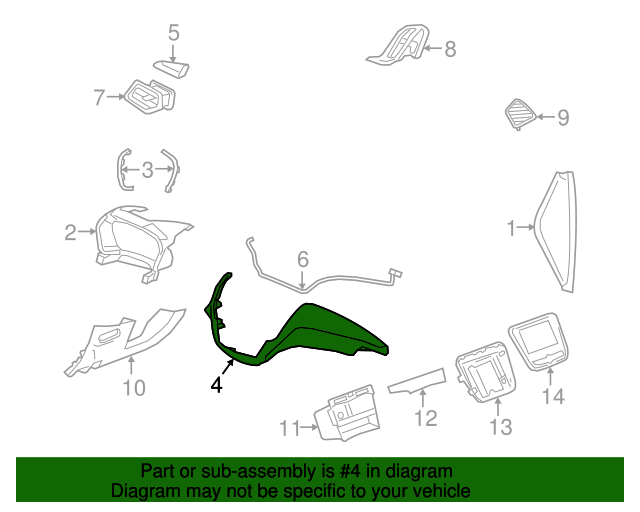 F Pad (Replaces Part Number 84285998) 84431429 | GMPartsDirect.com