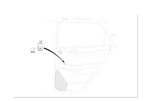 Switch in Rear Door Trim for 2014 Mercedes-Benz ML 350 | Mercedes-Benz ...