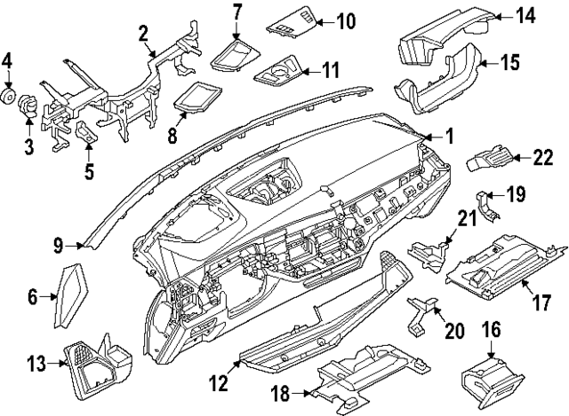 Genuine BMW 51-45-9-633-585 | Instrument Panel | FREE Shipping on Most ...