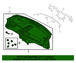 32219896 - Dashboard Panel 2019-2023 Volvo XC60 | AutoNation Parts