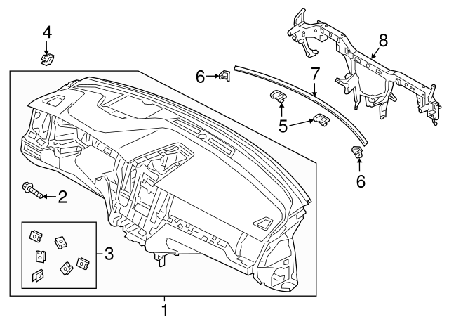 32219896 - Dashboard Panel 2019-2023 Volvo XC60 | AutoNation Parts