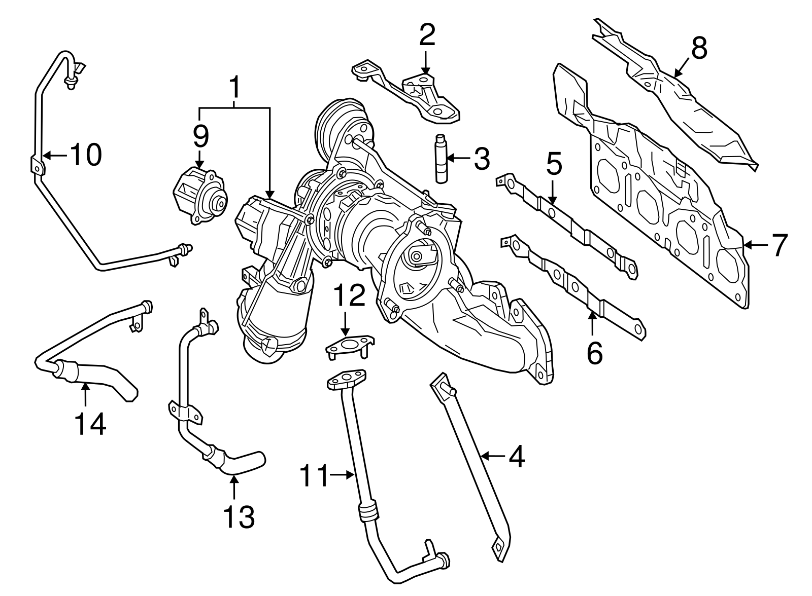 Oil Inlet Line - Part #270-090-04-00 | Mercedes Parts Center