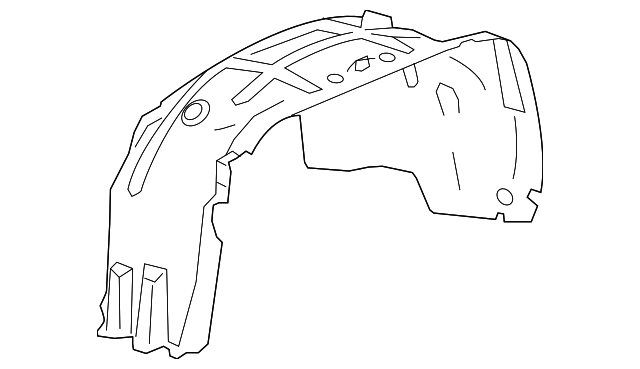 2014-2015 GM Front Driver Side Wheelhouse Liner 22757273 ...