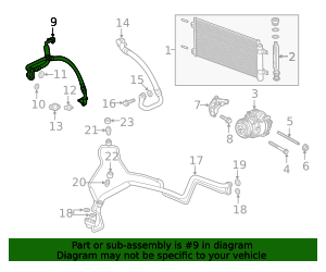 2021 GM Air Conditioning Condenser Hose 42752132 GM | GMPartsDirect.com