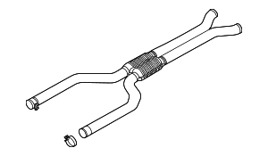 Genuine BMW 18-30-8-746-786 | Center Muffler | FREE Shipping on Most ...