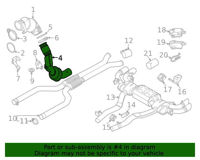 Genuine BMW 18-32-8-090-319 | Catalytic Converter | FREE Shipping on ...
