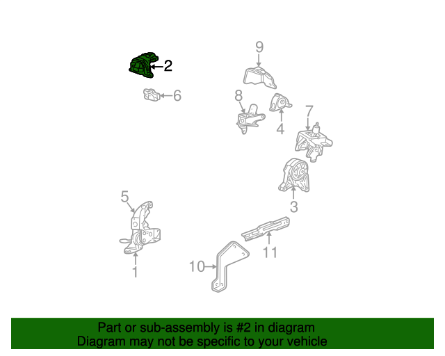 2001-2007 Mopar Side Support - Passenger Side (RH) 4861271AD ...