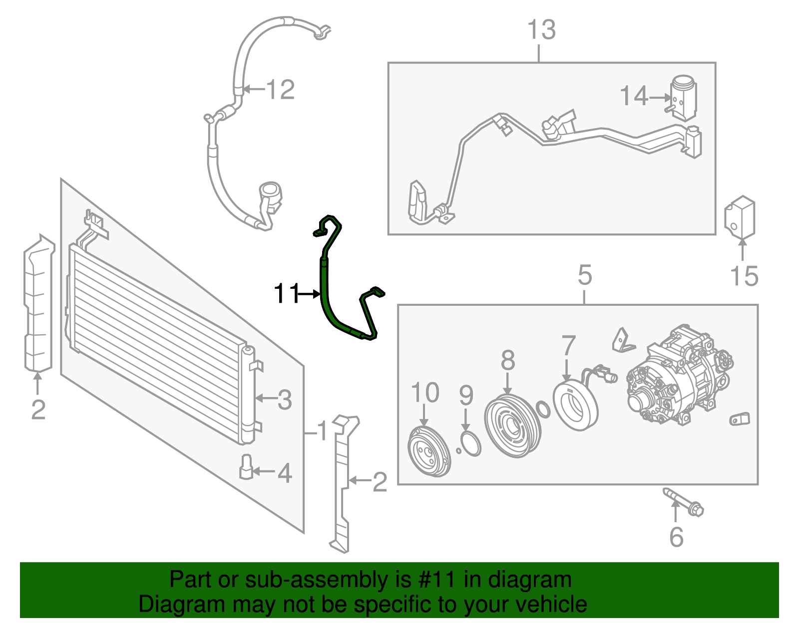 97762-1D200 - Discharge Hose 2007-2009 Kia Rondo | Kia.Parts Store